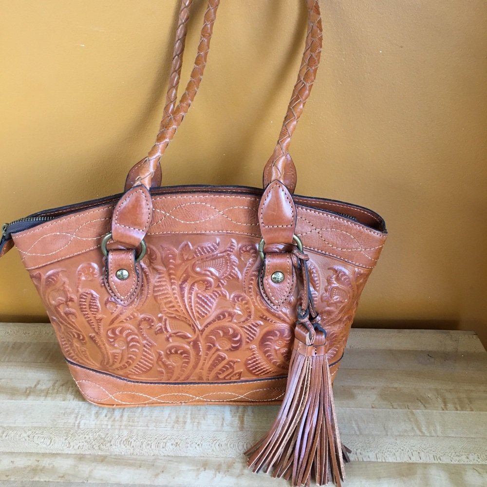 Patricia Nash Zamora Tooled Leather Purse - Gem